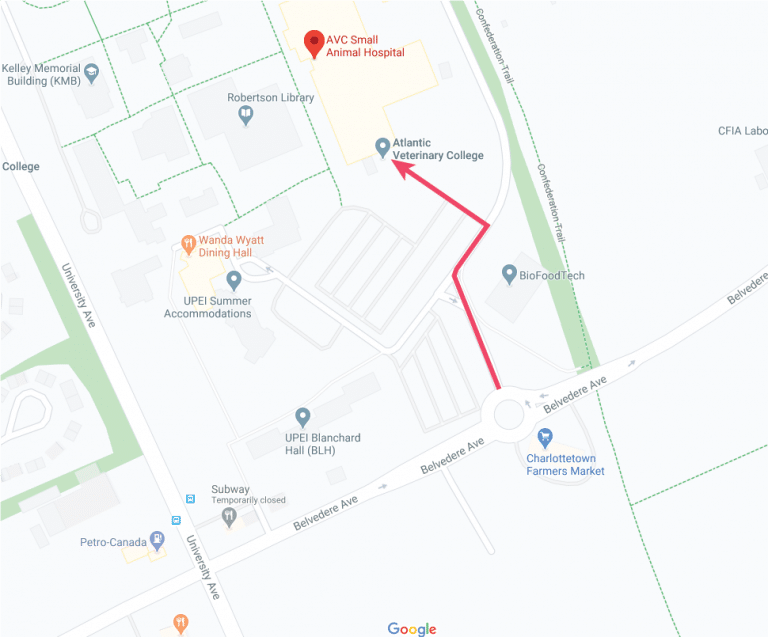 Directions - Veterinary Teaching Hospital - UPEI
